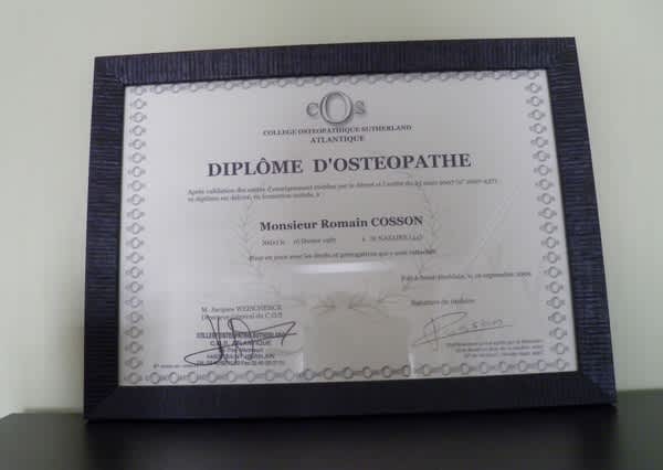 Romain Cosson, Ostéopathe à Guipry : Prenez rendez-vous en ligne - Doctolib