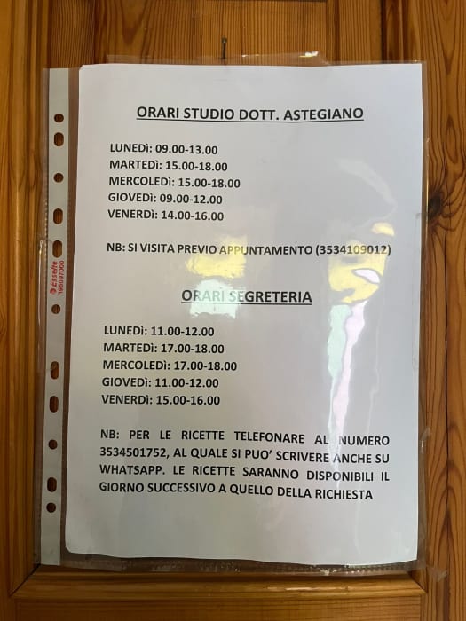 Dott. Marco ASTEGIANO, Medico di medicina generale a Loano, Toirano ...