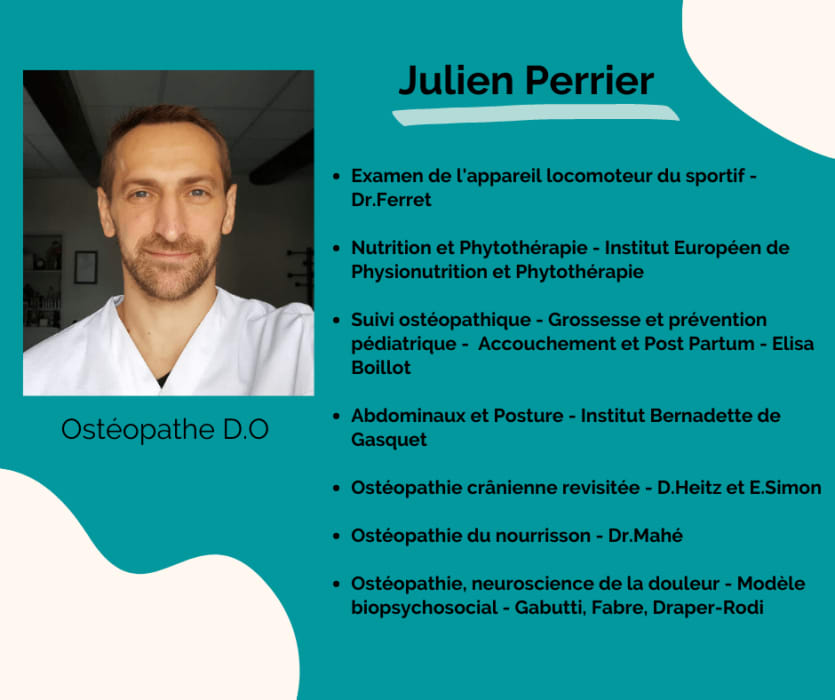 M. Julien PERRIER, Ostéopathe à Grézieu-la-Varenne - Doctolib