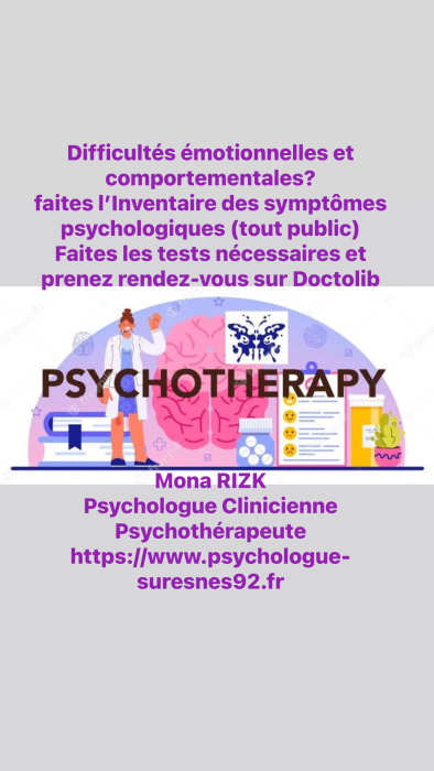 Mona Rizk, Psychologue à Suresnes : Prenez rendez-vous en ligne - Doctolib