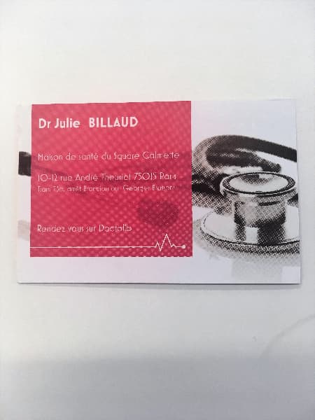 Dr Julie Billaud, Médecin généraliste à Paris : Prenez RDV en ligne ...